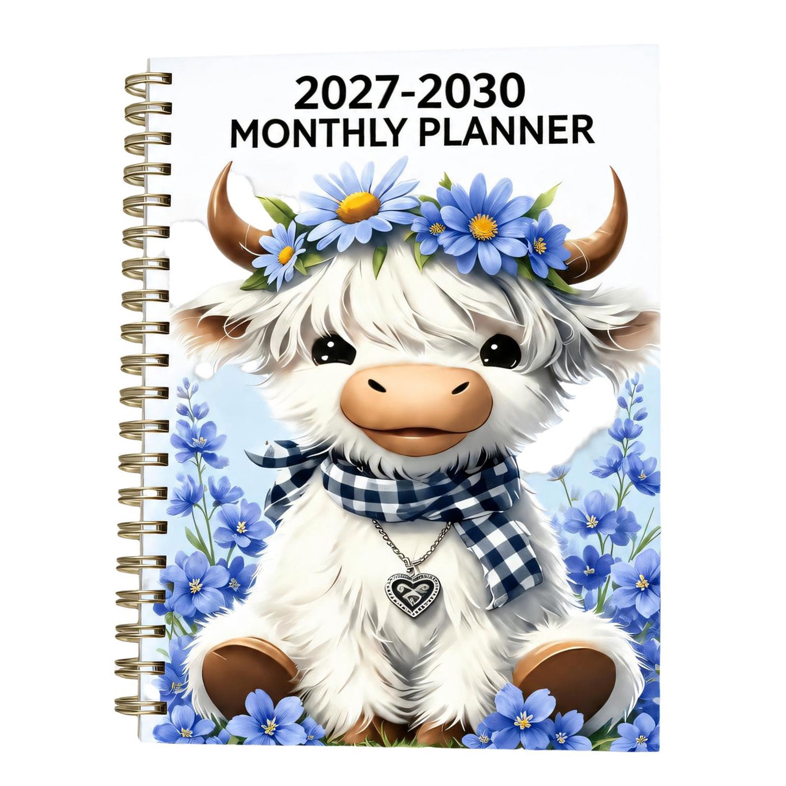 4 Year Monthly Planner Single Book Dated 2027 2030 Calendar Pages ...