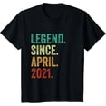 4 Years Old Legend Since April 2021 4Th Birthday Unisex Men Women T ...