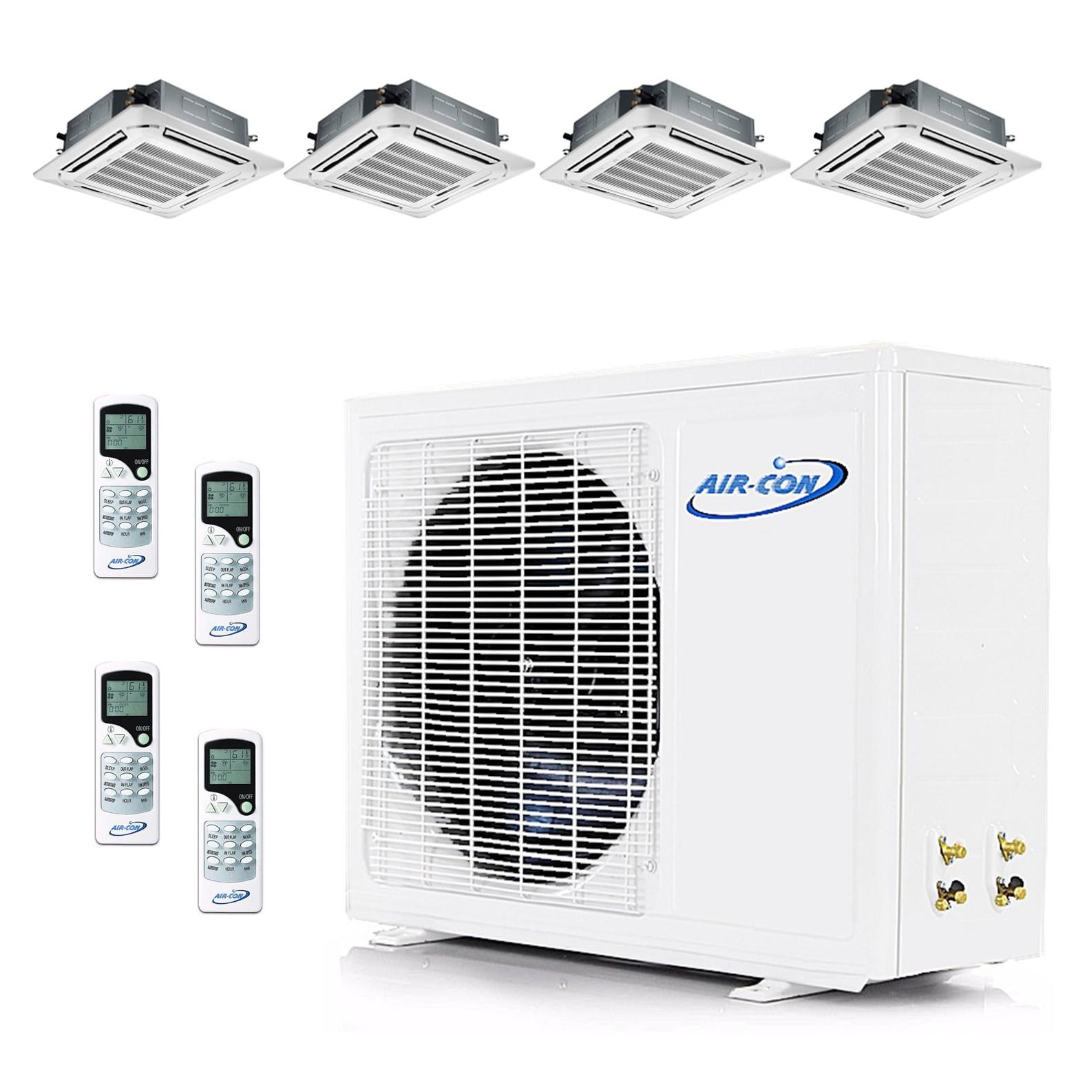 4 Zone Mini Split 9000 9000 12000 12000 Ductless Air Conditioner Pre ...