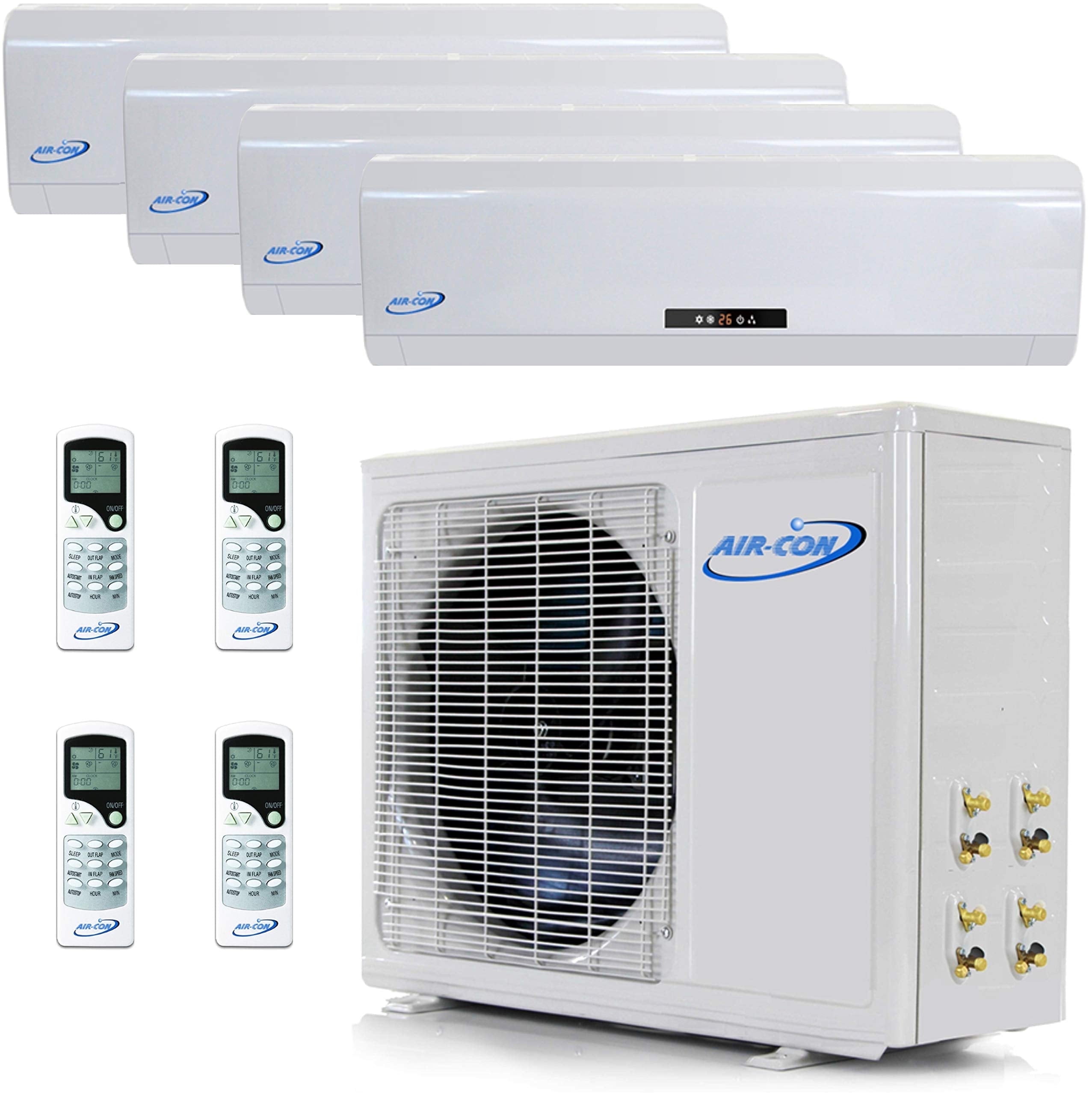 4 Zone Mini Split 9000 9000 9000 9000 Ductless Air Conditioner Pre ...
