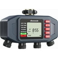 4 Zone Programmable Sprinkler Timer with Rain Delay and Manual Control ...