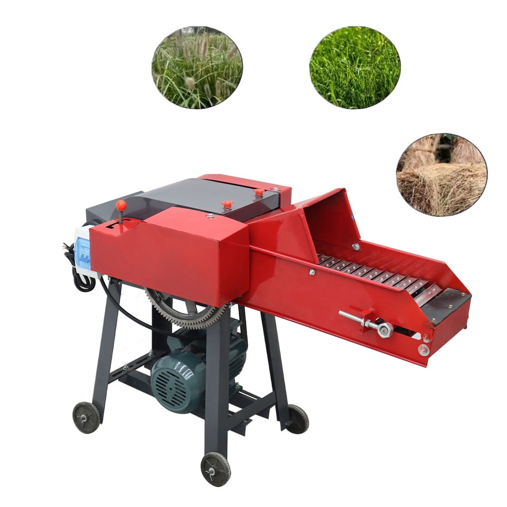 4-blade Hay Cutter with Conveyor Belt Dry-Wet Corn Straw Pulverizer ...