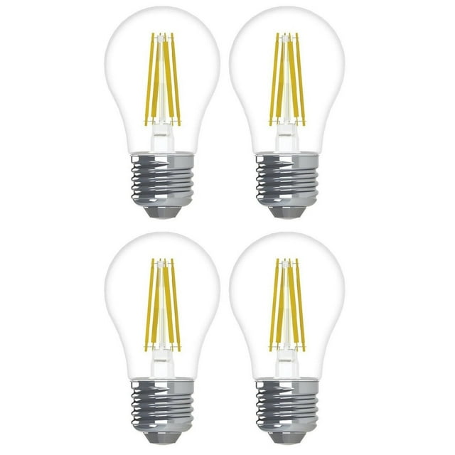 (4 bulbs) GE basic LED A15, Dimmable, 60 watt equivalent, 500 lumens ...