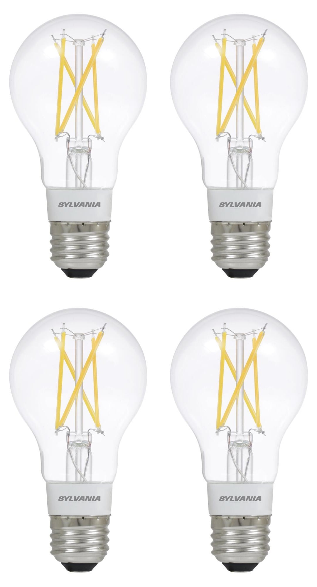 (4 bulbs) Sylvania Smart+ LED Smart Bluetooth A19 light Bulb, Seamless ...
