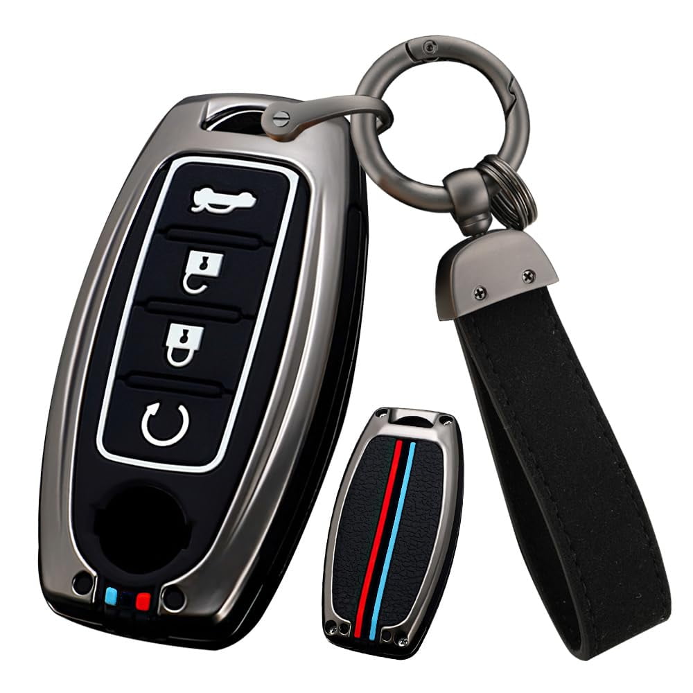 4 buttons Key Fob Case Compatible with Nissan Altima Rogue Sentra ...