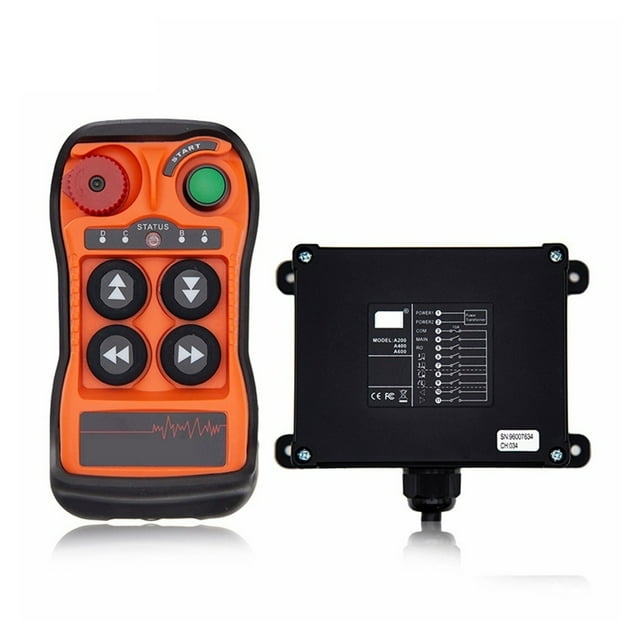 4 buttons single speed Industrial Wireless Radio Crane Remote Control switches winches Hoist ...