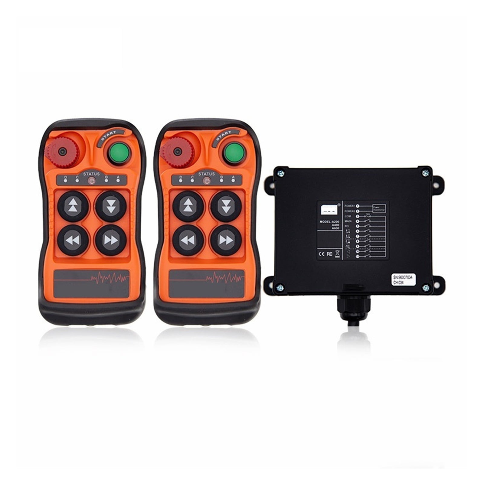 4 buttons single speed Industrial Wireless Radio Crane Remote Control ...