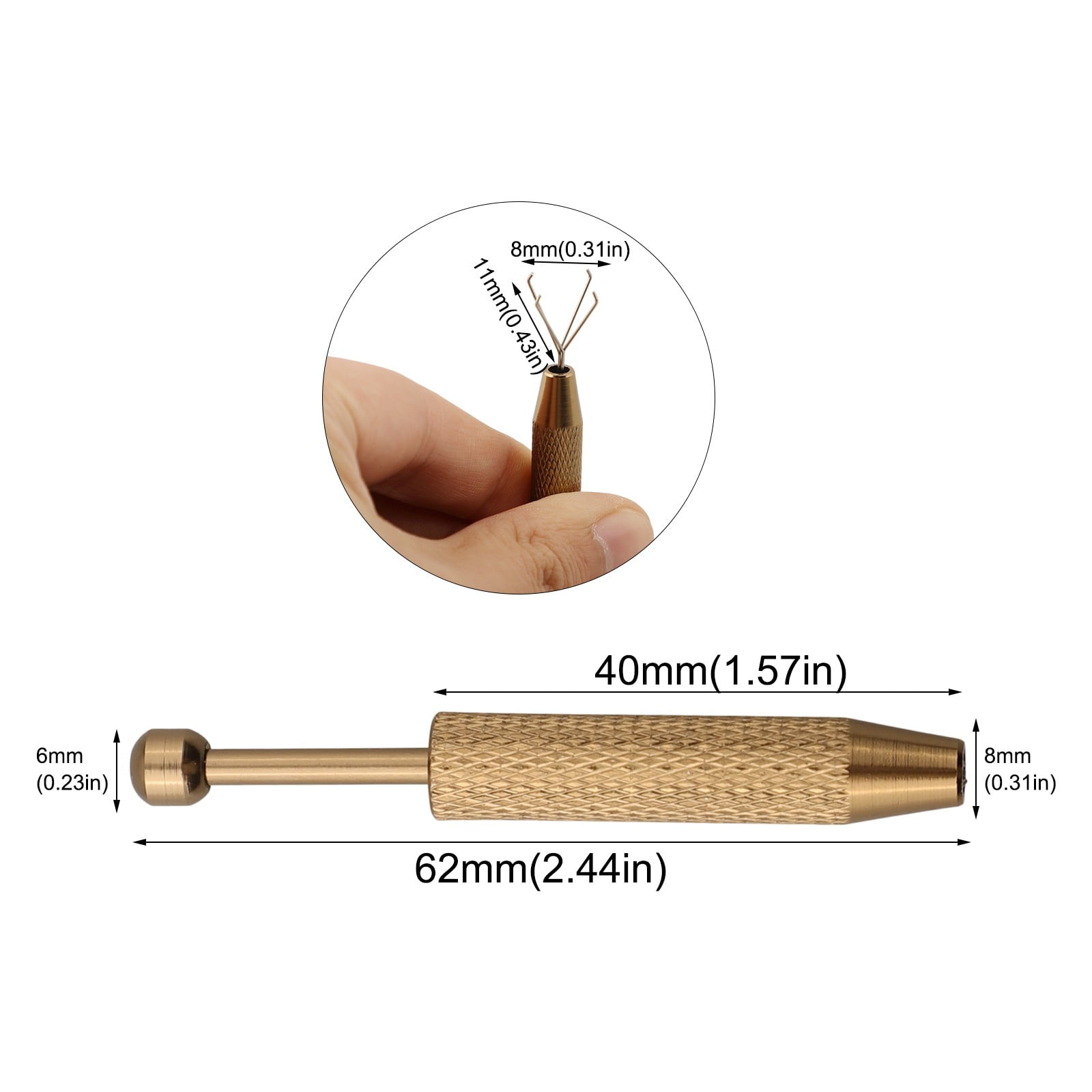 4 claw pick up tool Electronic Component Grabber Gems Prong chip ...