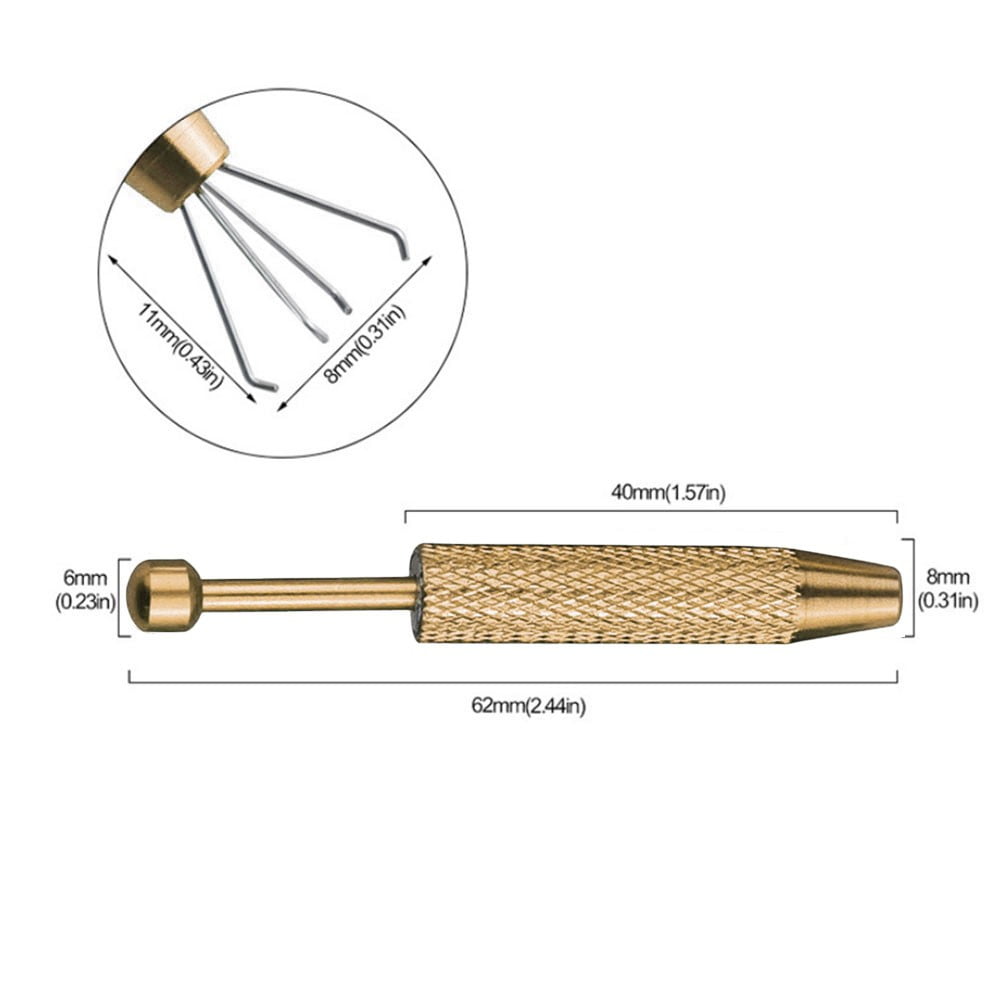 4 claw pick up tool Electronic Component Grabber Gems Prong chip ...