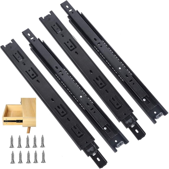 4 count 14 Inch Full Extension Ball Bearing Drawer Slides Heavy Duty ...