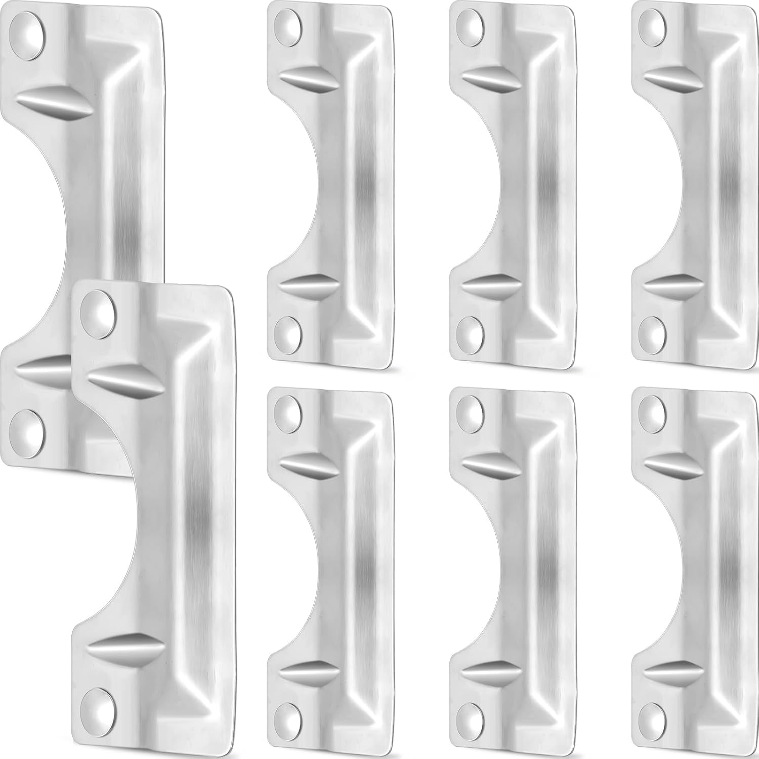 4 count 3 '' Door Latch Guard Plate Cover Stainless Door Strike Latch ...