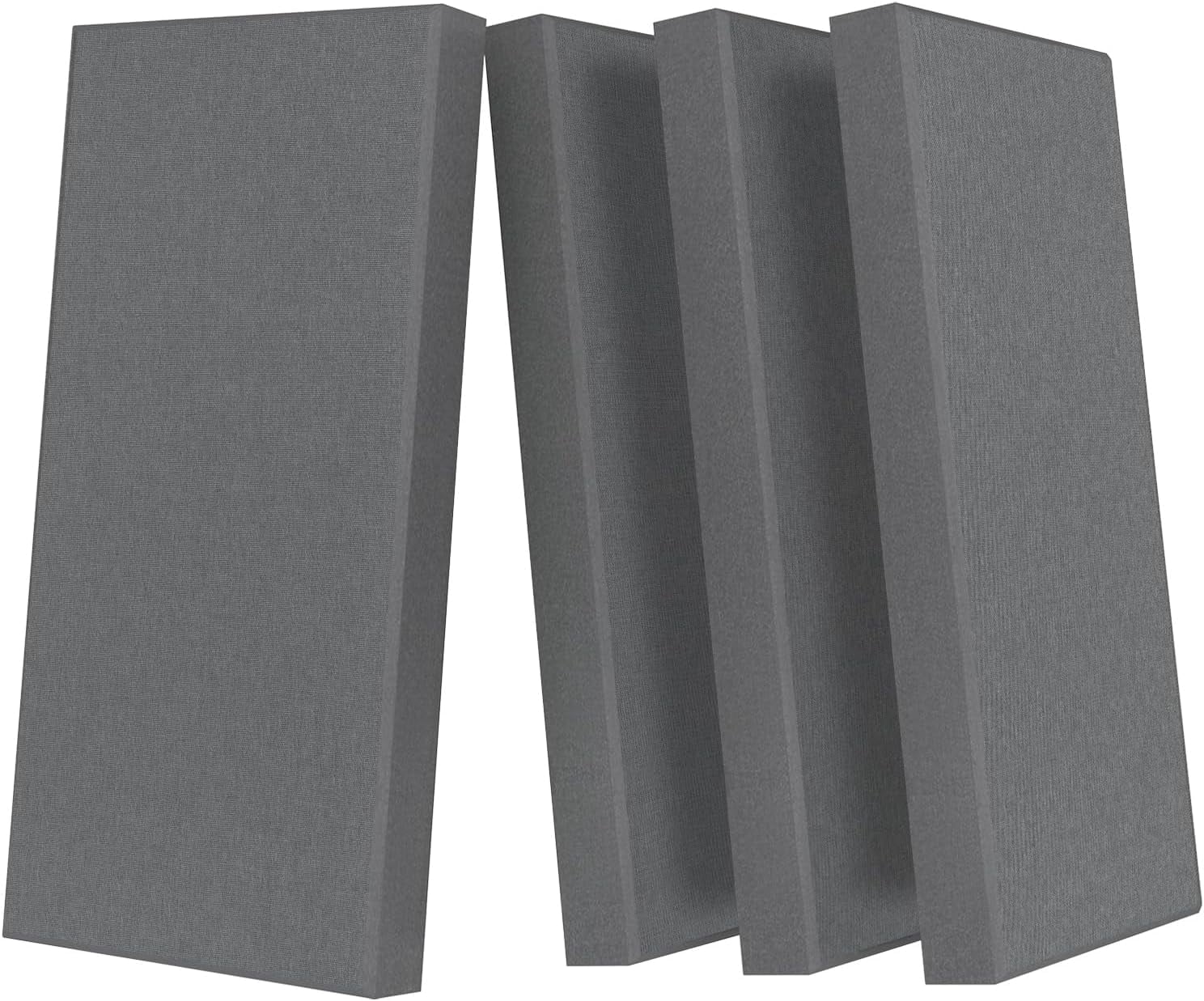 4 count Acoustic Panels with Hardware, 2" Thick Fiberglass Sound Proof ...