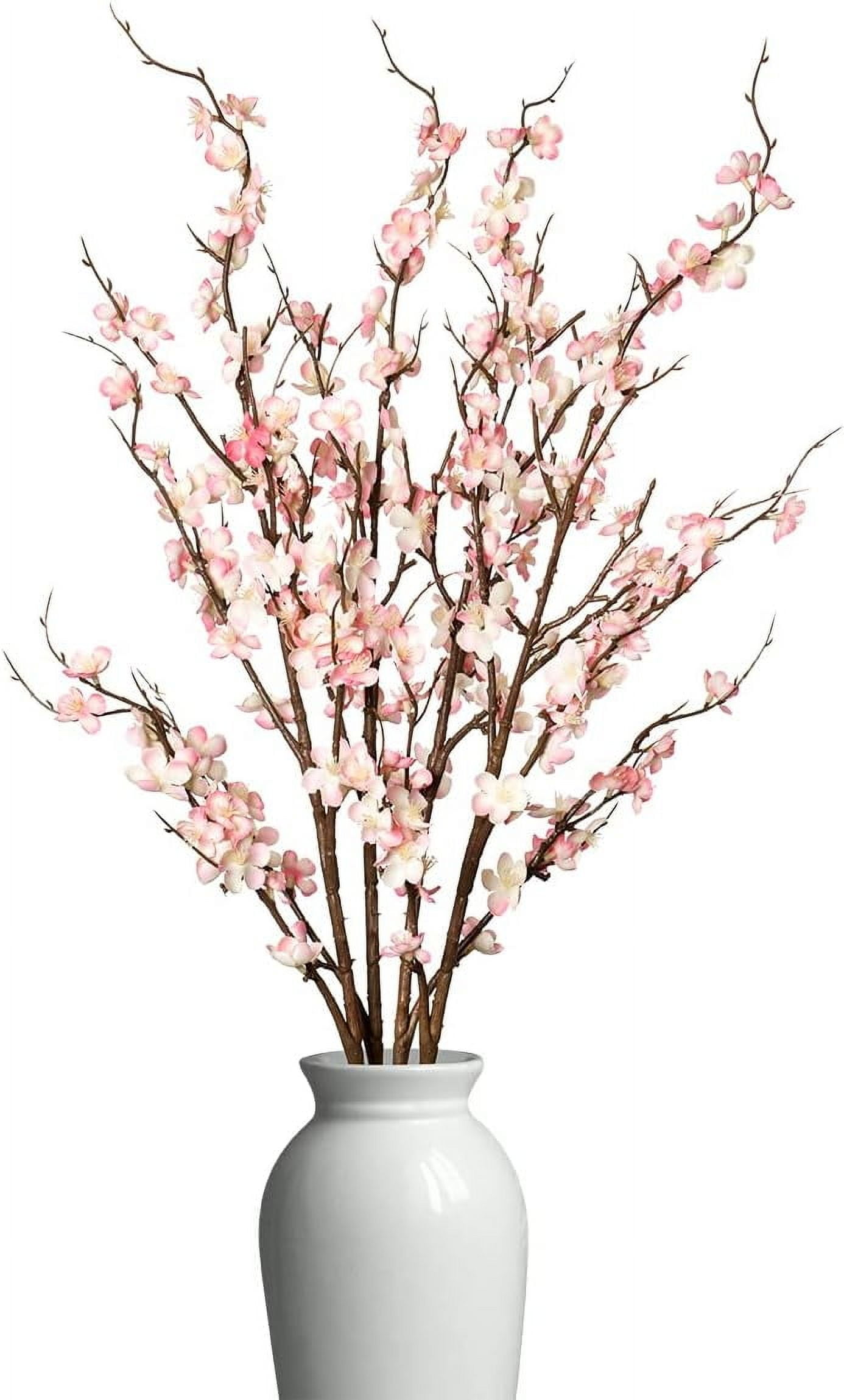 4 count Cherry Blossom Branches Artificial for Spring Summer Indoor ...