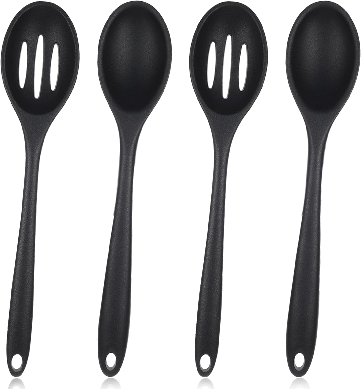 4 count Cooking Spoon, Large Serving Nonstick Mixing Heat Resistant ...
