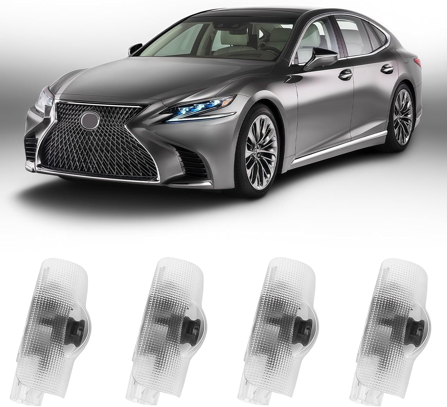 4 count Door Lights Logo Projector Compatible with LS/ES/is/LX/RX/GS/GX ...