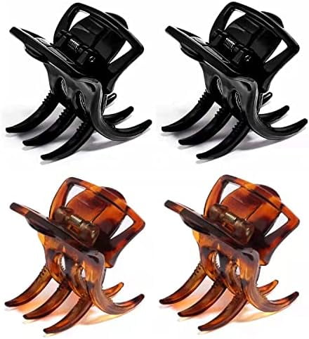 4 count Hair Claw Clips, Big Size Hair Claws 2.0 Inch Hair Jaw Clip for ...