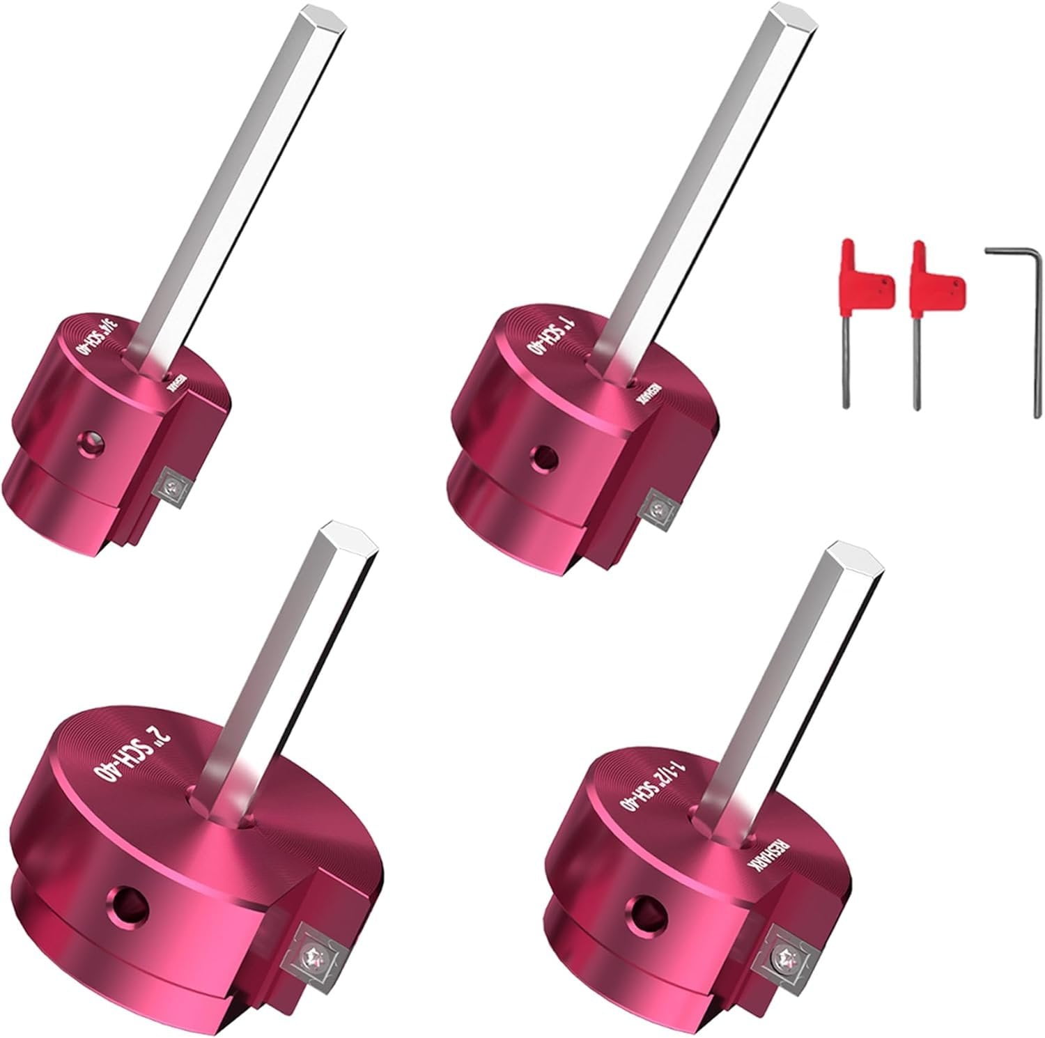 4 count PVC Pipe Reamer Kit, PVC Fitsting Saver, Pipe Fitsting Reamer ...