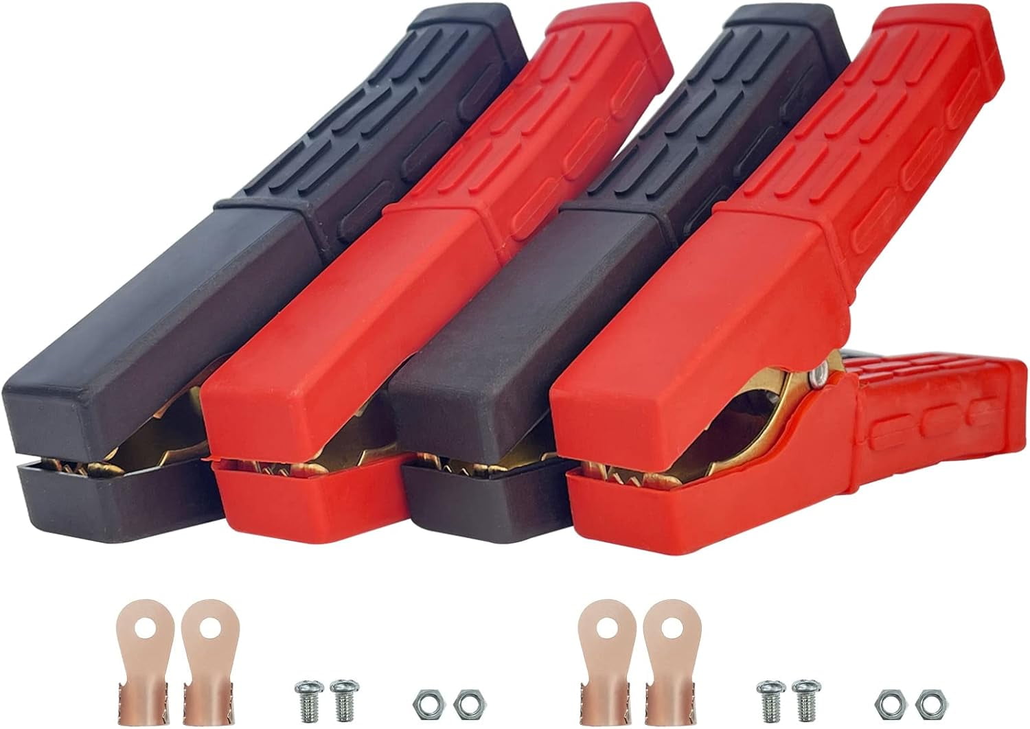 4 count Power Replacement Jumper Clamps,100-500A Portable clip,12V ...