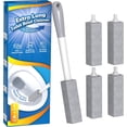 4 count Pumice Cleaning Stone with Handle Toilet Bowl Cleaner Hard ...