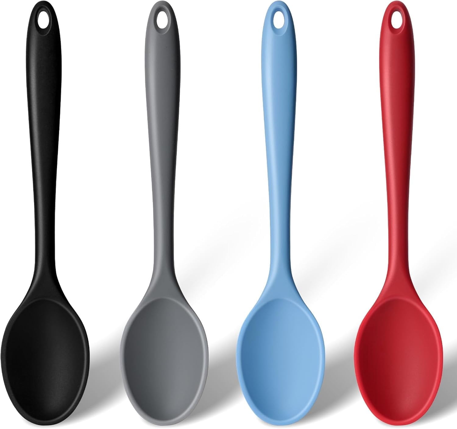 4 count Spoons for Cooking, 10.8'' Heat Resistant Mixing Spoons for ...
