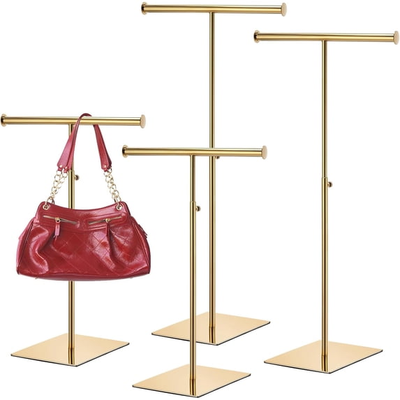 4 count T Shaped Purse Display Stand Necklace Display Stand Tabletop ...