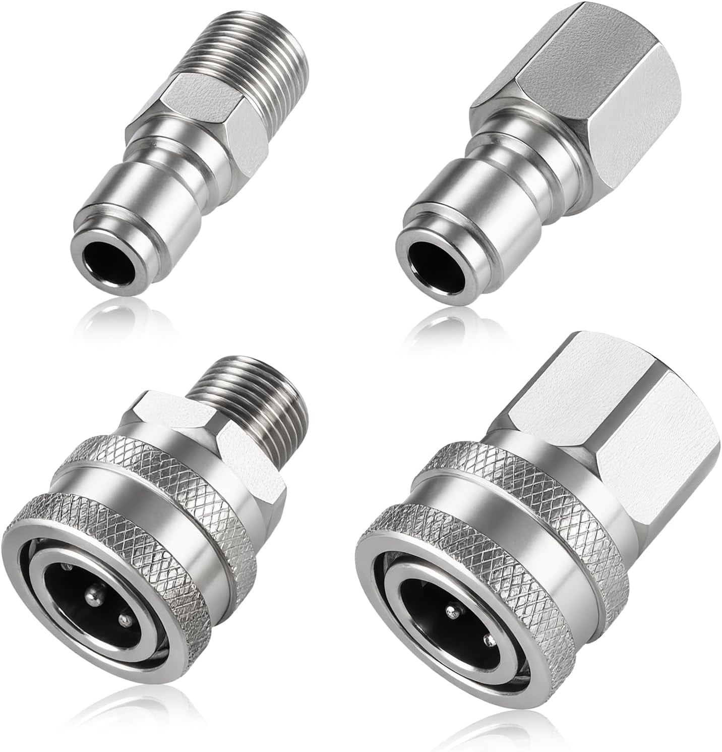 4 count Washer Coupler Quick Connect Fittings,3/8 in NPT Female and ...