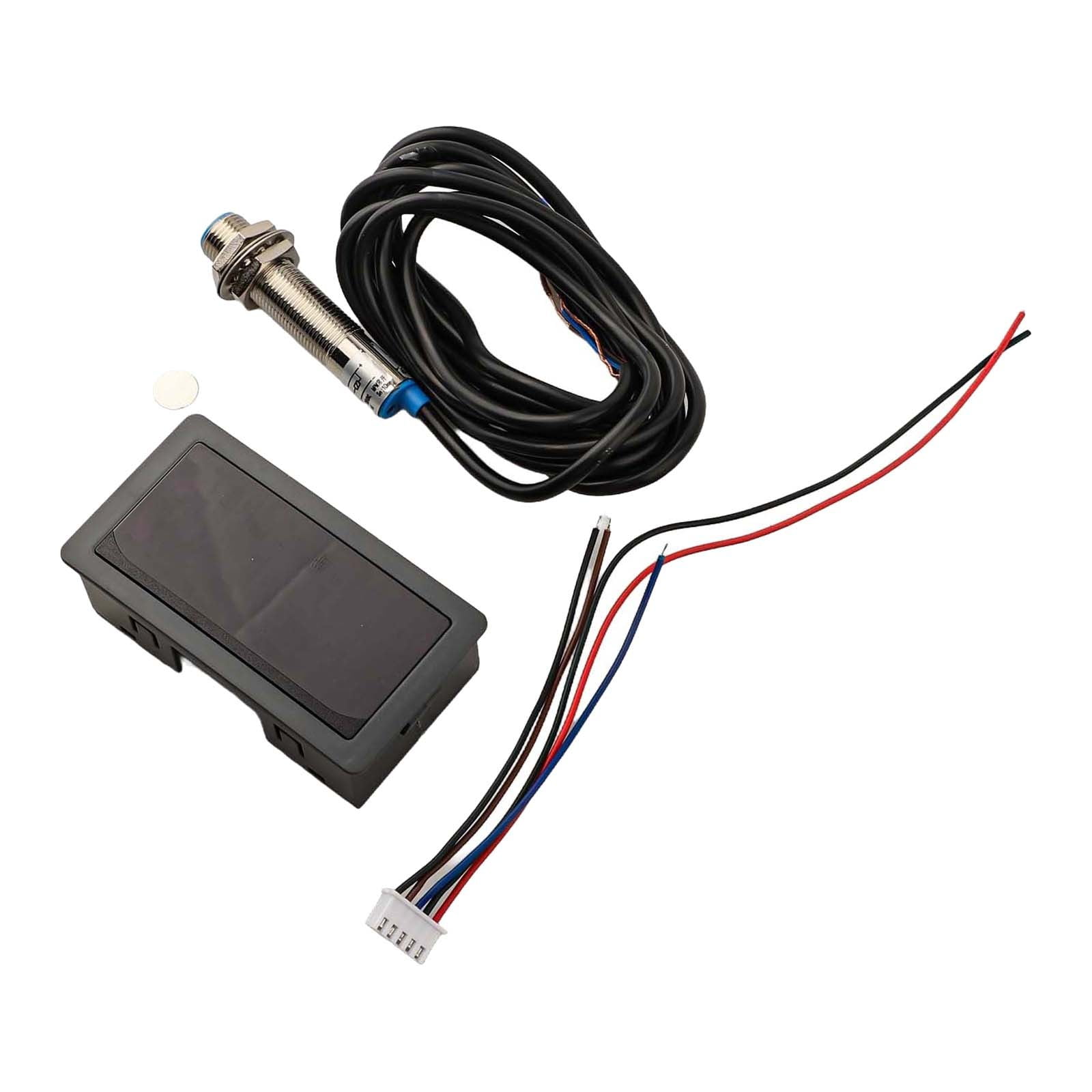4 digit digital motor speedometer, Hall sensor magnet red anti ...