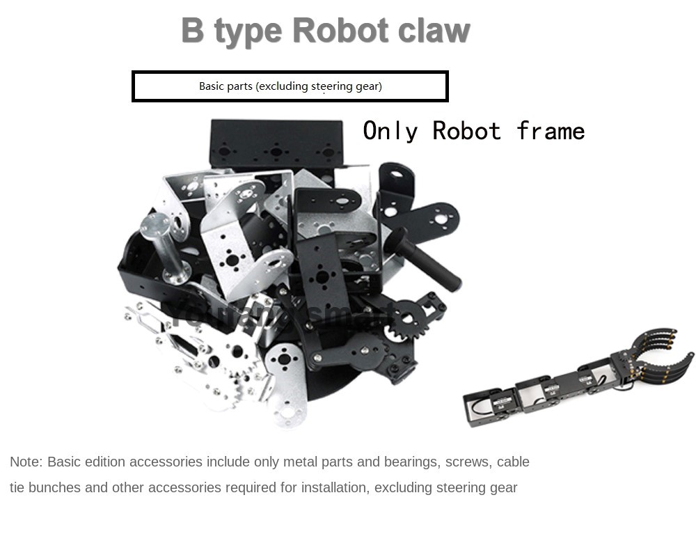 4 dof Robot Claw Clamp PWN/BUS Servo 500g Load Mechanical Arm For ESP32/Arduino Robot DIY Kit ...