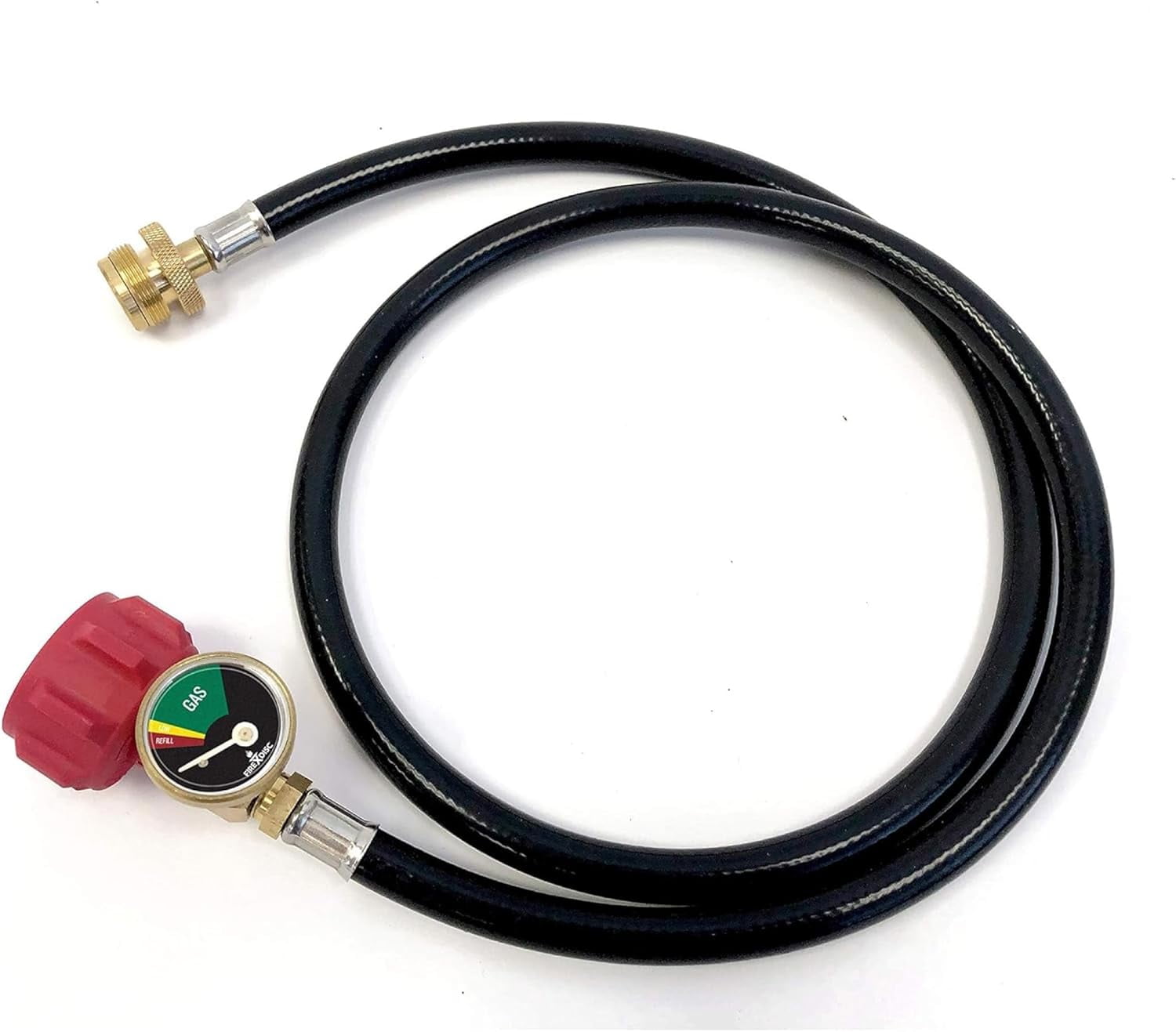 4 feet Conversion LP Adapter Hose with Gauginator - Propane Extension Hose - Conversion Gas Line ...