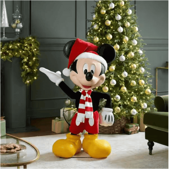 4 ft. Animated Holiday Mickey Mouse A5 - Walmart.com