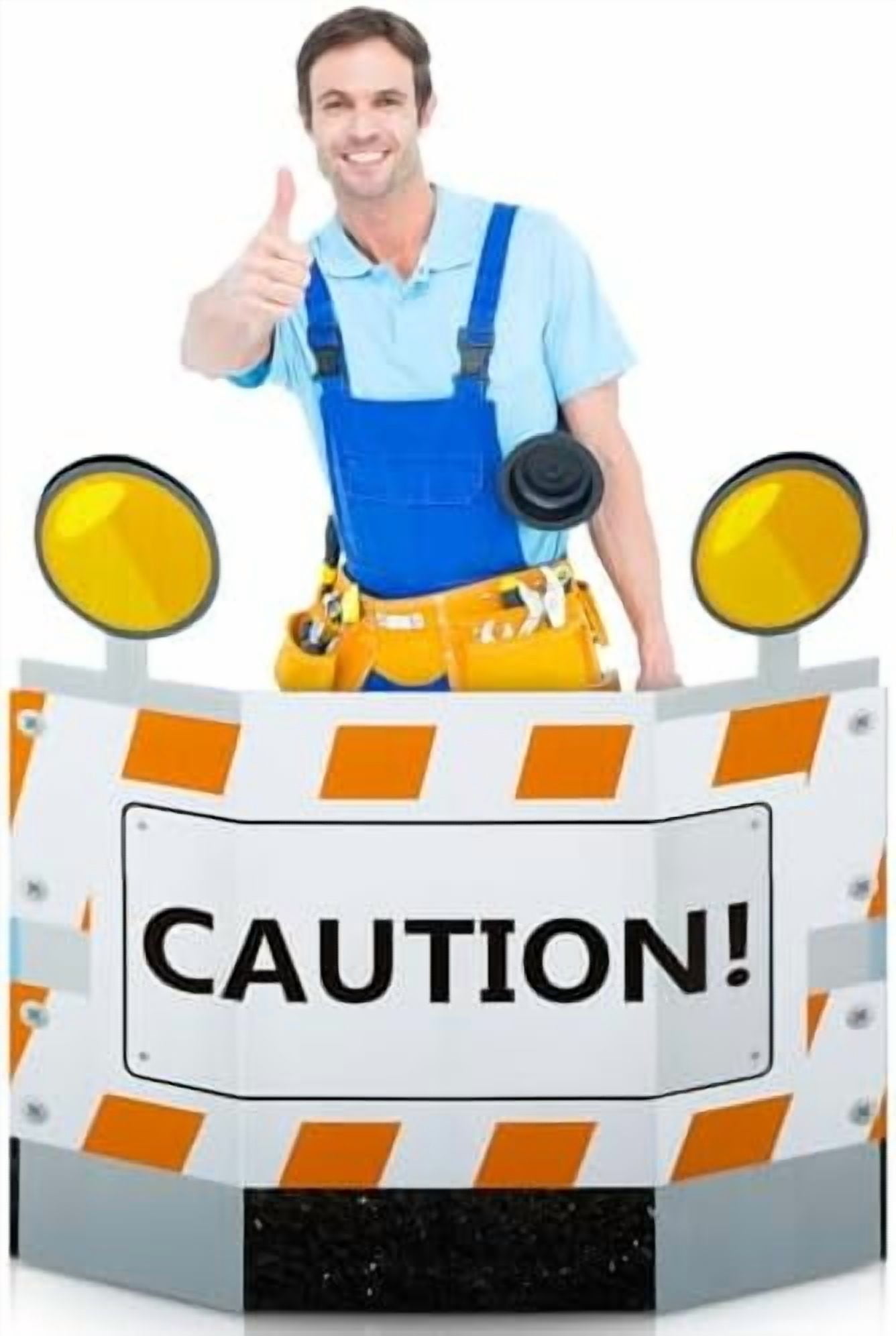 4 ft Construction Barricade Cardboard Standup Cutout – Engineering ...