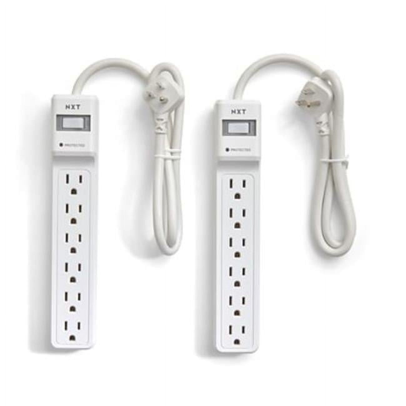 4 ft. Cord 6-Outlet Surge Protector, Black - 600 Joules: Electronics ...
