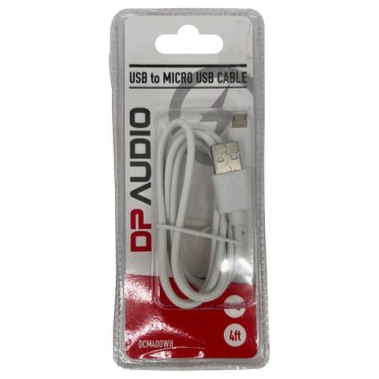 4 ft. DP Audio USB to Micro USB Cable in White, Pack of 60 - Walmart.com