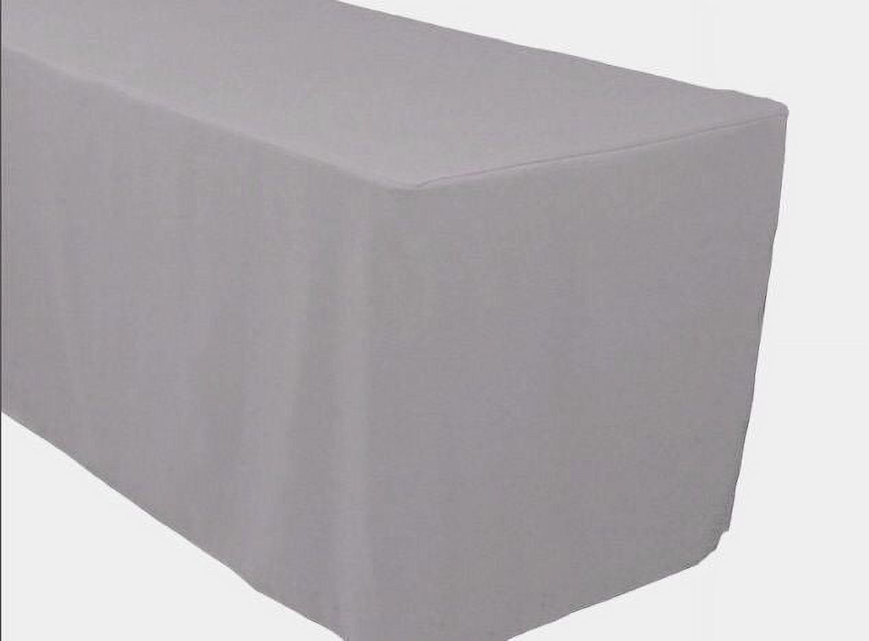 4' ft. Fitted Polyester TABLECLOTH Trade show Booth banquet Table Cover ...