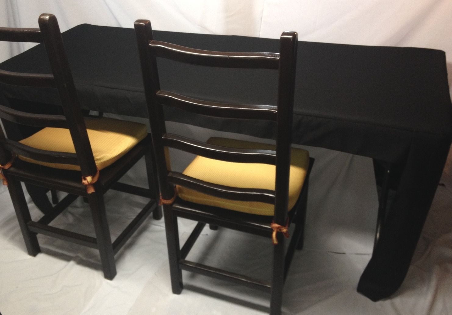 4' ft Fitted Polyester Tablecloth OPEN BACK TableCover Trade show Booth ...