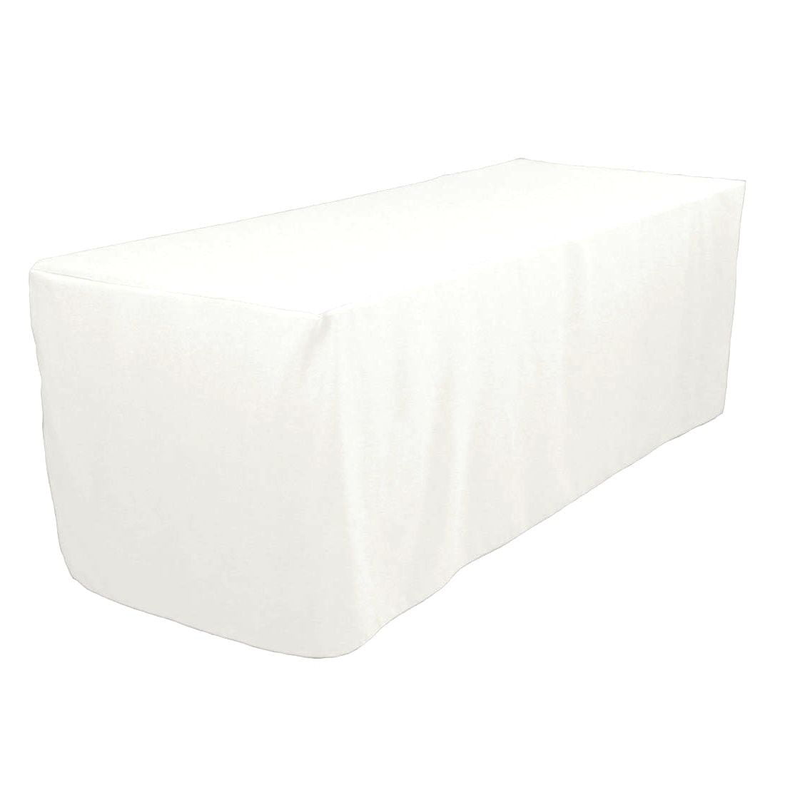 4' ft. Fitted Polyester Tablecloth Trade show Booth Wedding Table Cover ...