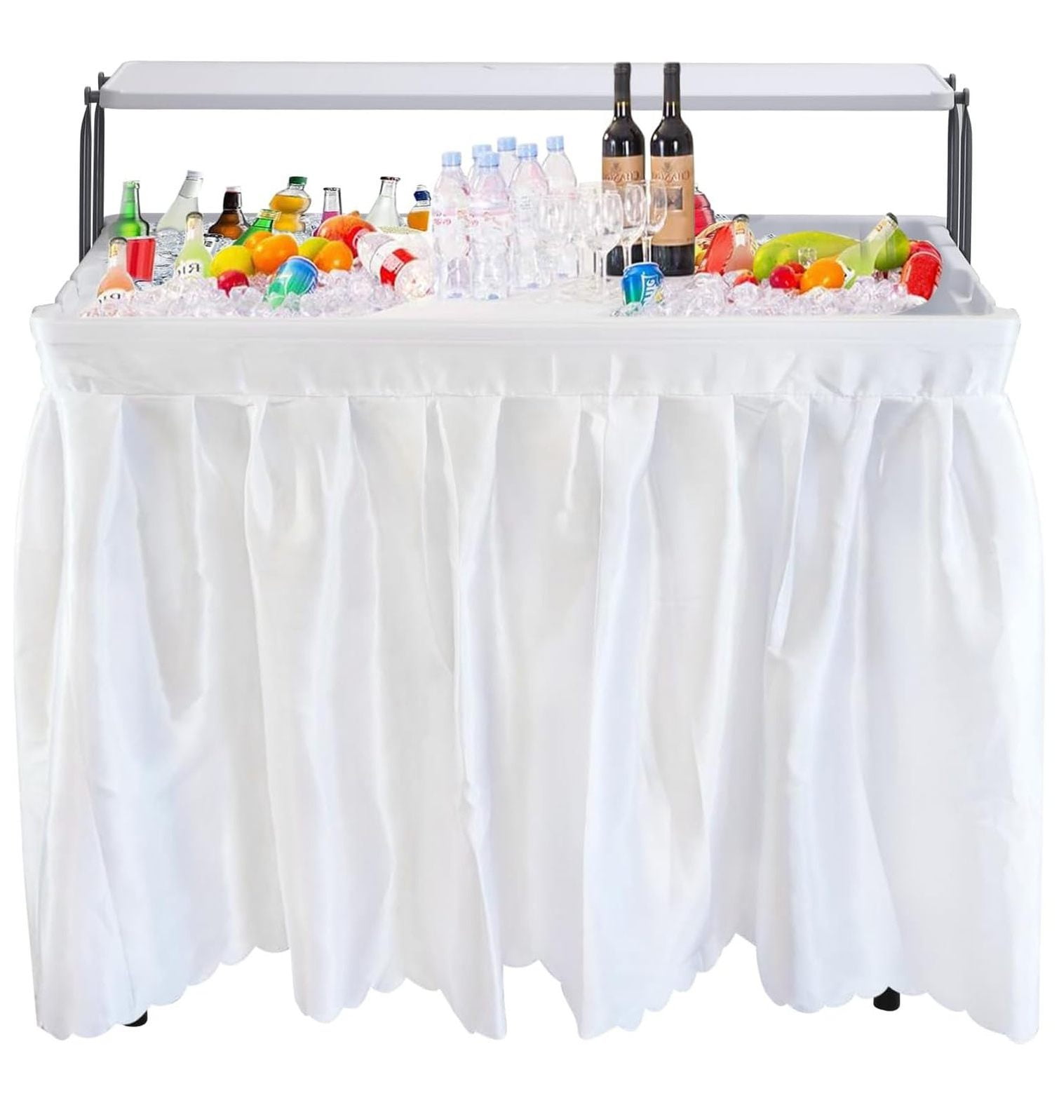 4 ft Folding Ice Table, Cooler Table, Party Cooler, Table with Drain ...