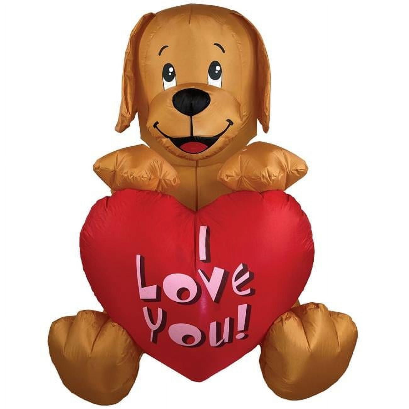 4 ft. I Luv U Puppy Inflatable Decoration - Walmart.com