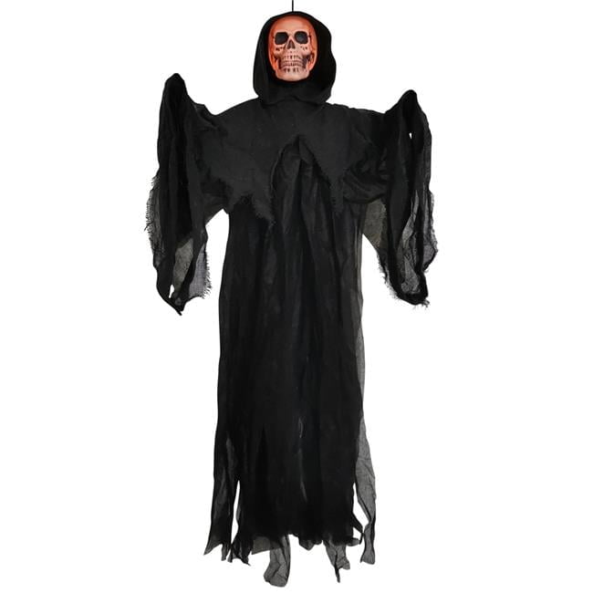 4 ft. Light Up Skull Reaper, Gray - Walmart.com