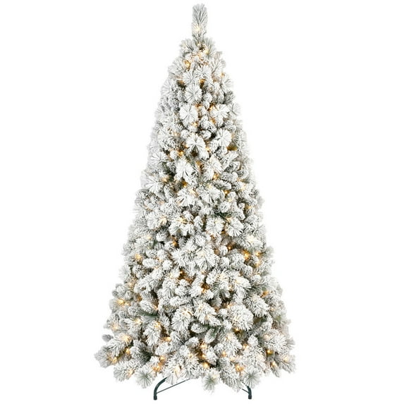 4 ft. Pre-Lit LED Full Fir Artificial Christmas Tree with 150 Twinkling ...