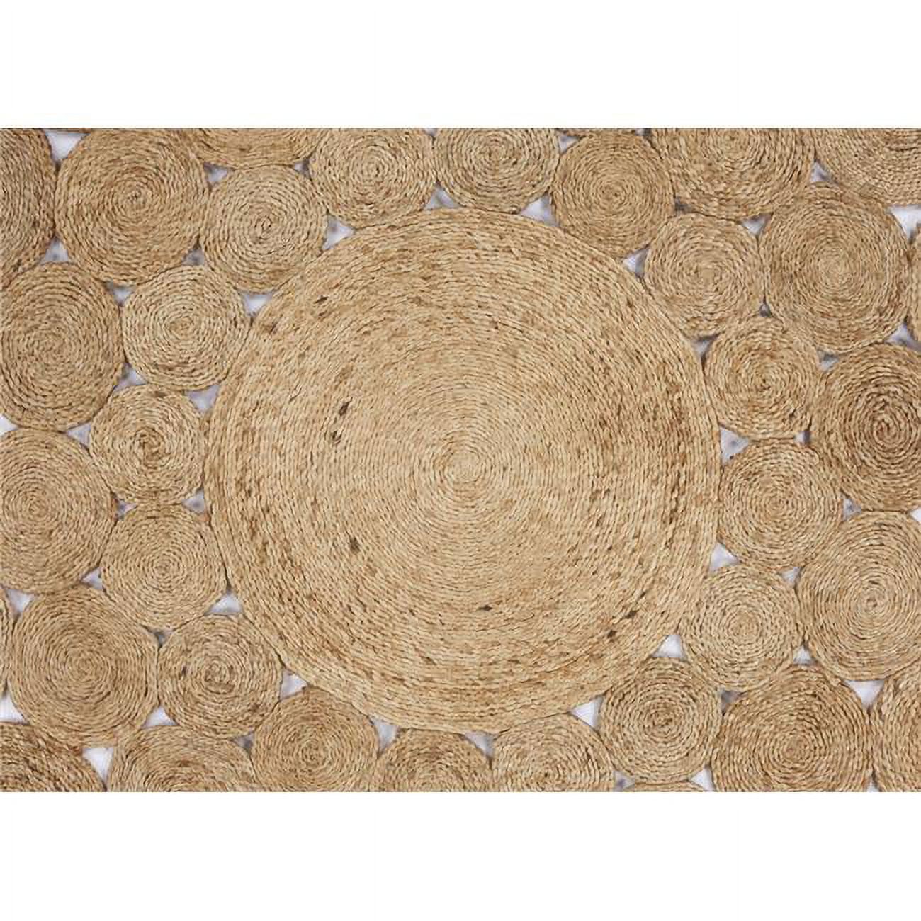 4 ft. Round Natural Tan Orbital Area Rug - Walmart.com
