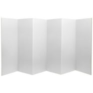 6 ft. Tall Plain Brown Cardboard Privacy Screen Room Divider - 5 Panel ...