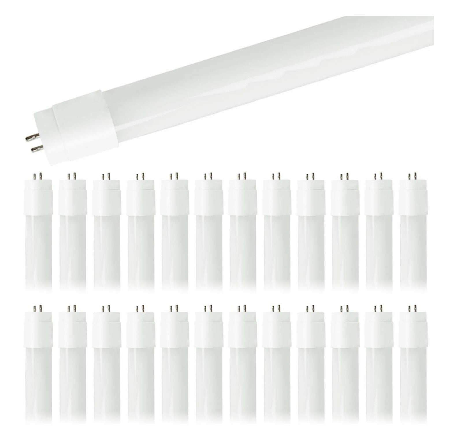 4-ft T8 LED Tube Lights, 16-Watt (32W Equivalent) 5000K Daylight, 1600 ...