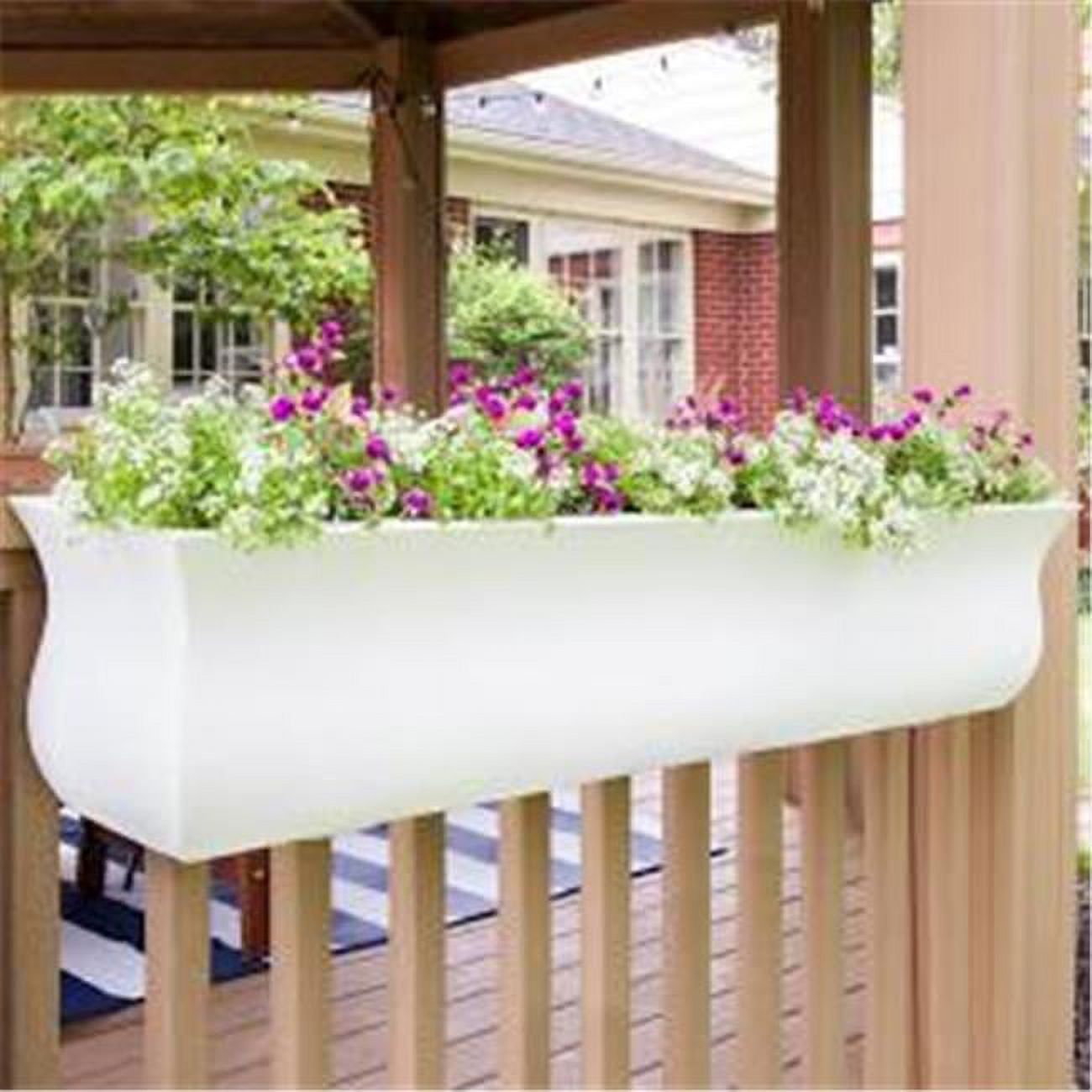 4 ft. Valencia Window Box - White - Walmart.com