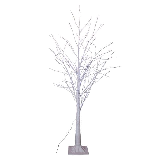 4 ft. Winter White Twig Tree with 500 Cool White Lights - Walmart.com