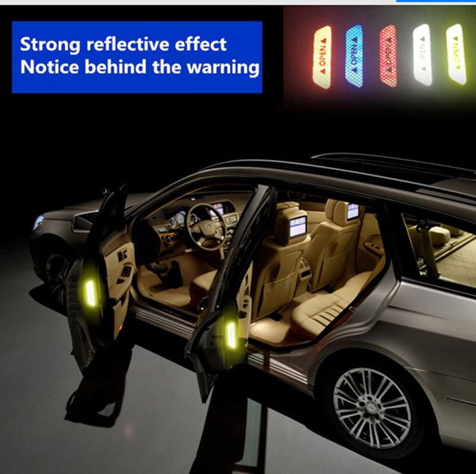 4 general purpose door decals Safety warning sign reflective decals ...