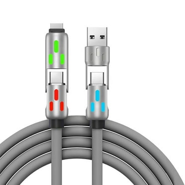 Micro USB/V8/V9 Round USB Data Charger Cable 6 Feet - Walmart.com