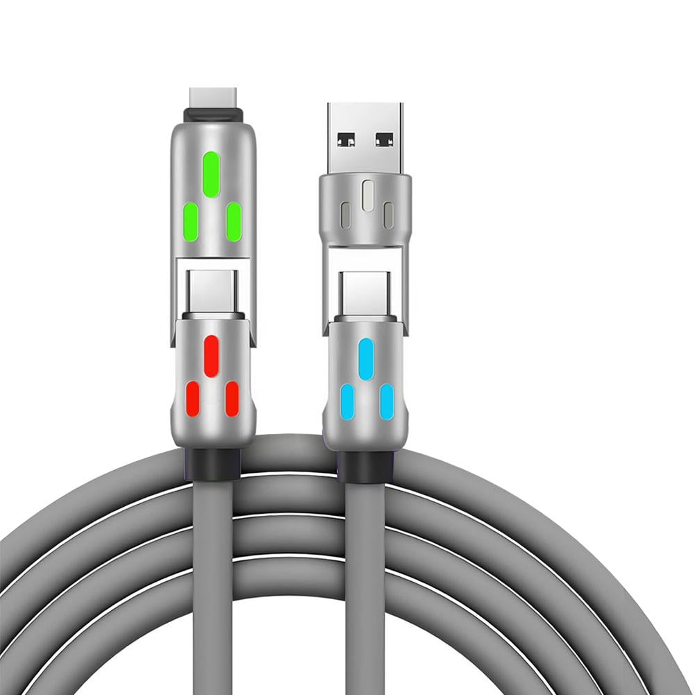 4-in-1 240W USB-C Cable, USB C Cable 1.2m, Multi USB Charging Data ...