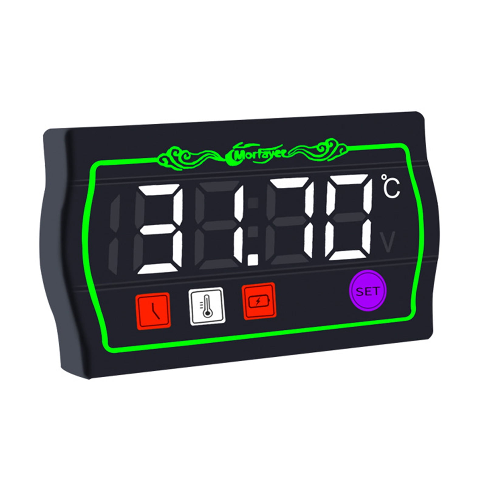 4 in 1/5 in 1 Motorcycle Voltage Meter for 9V to 24V Digital Voltmeter ...