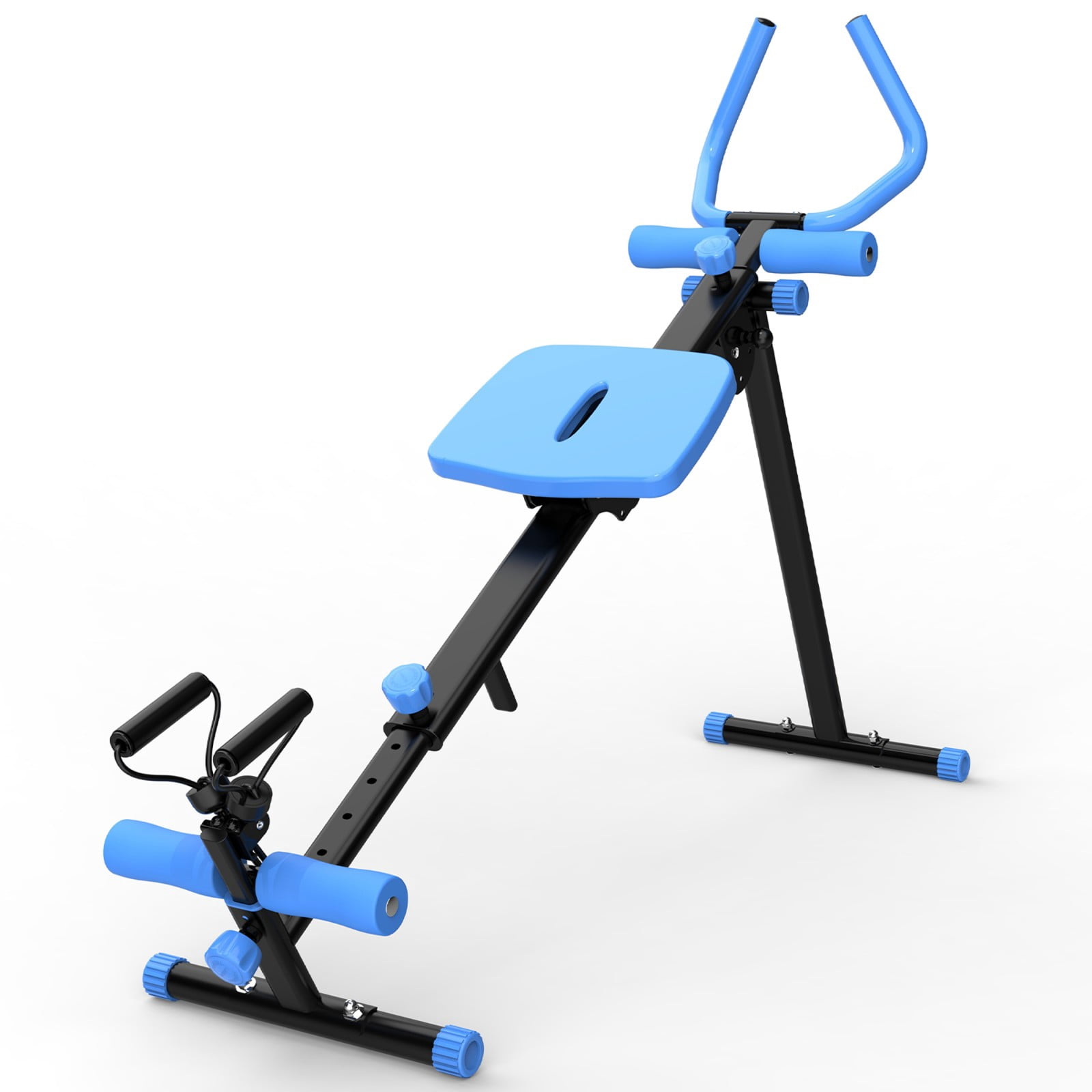 4-in-1 Ab Workout Exercise Equipment Rowing Machine Leg Press Machine ...
